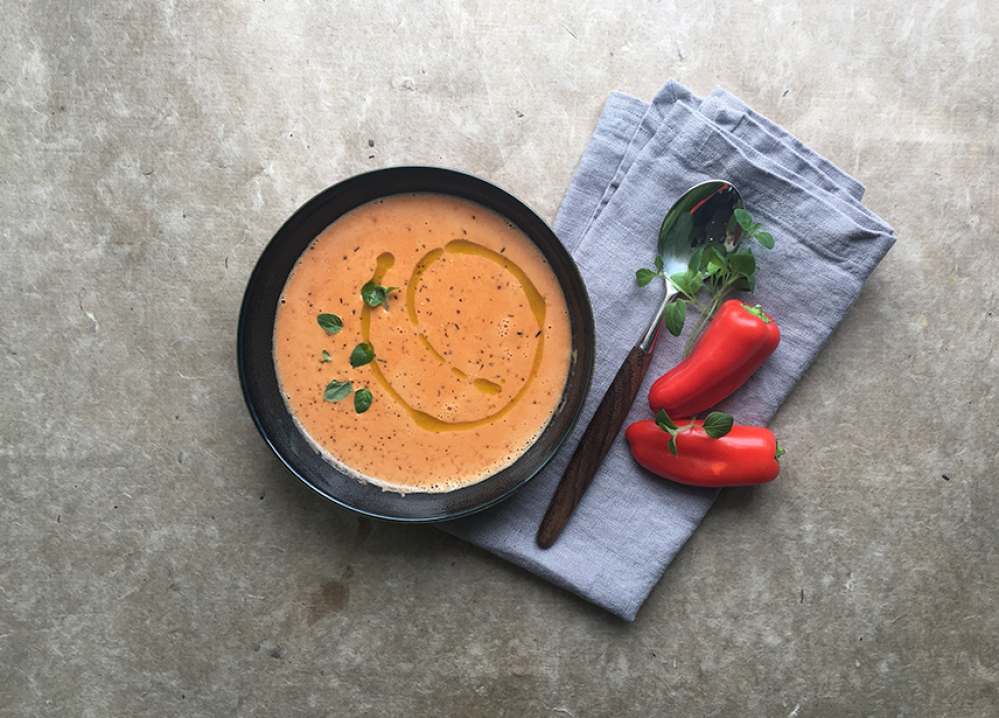 Red pepper soup - Blog - Maison Brémond