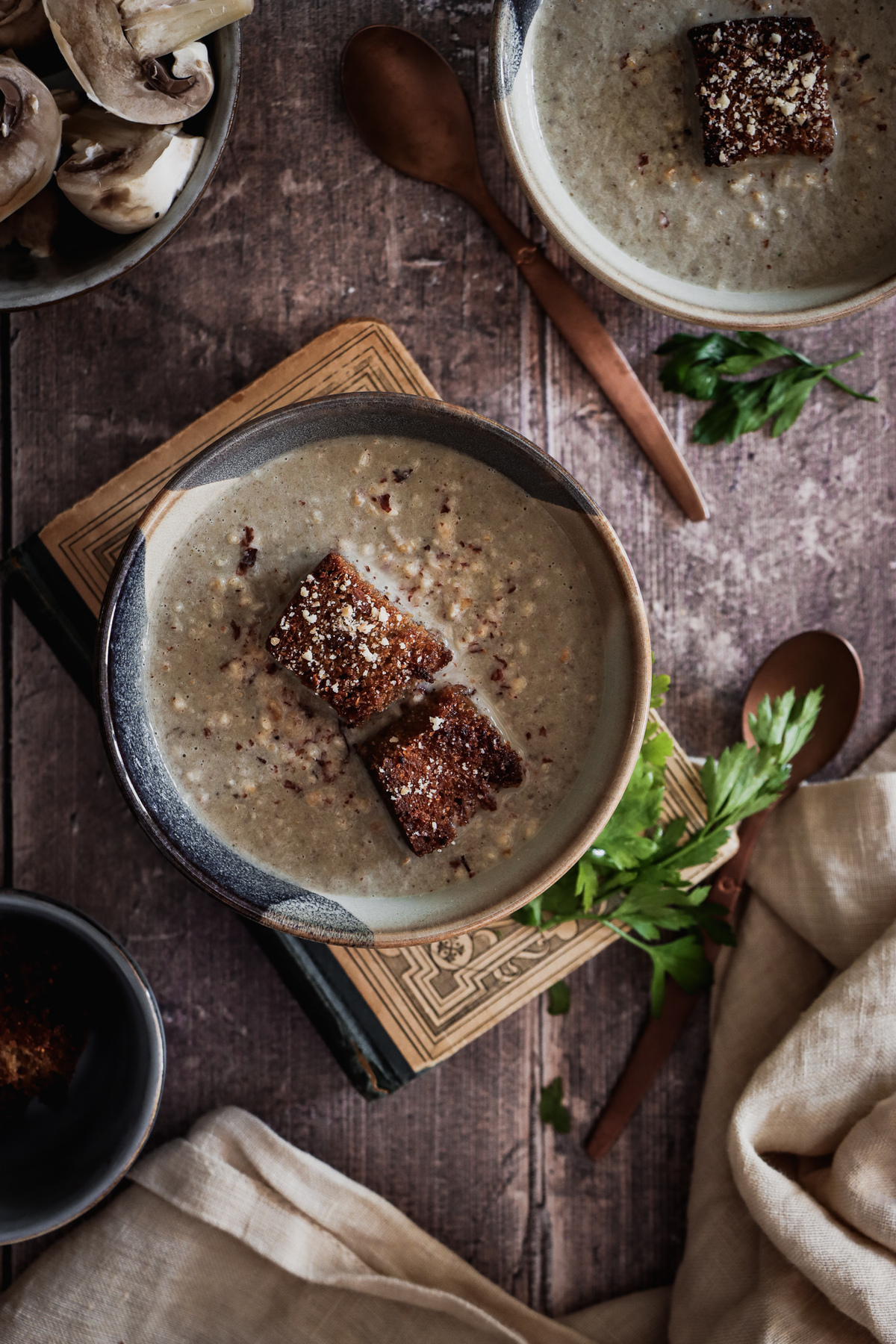 Mushroom & hazelnut velouté by Maison Brémond